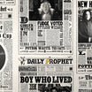 Daily Prophet MinaLima Wallpaper | Harry Potter Shop US