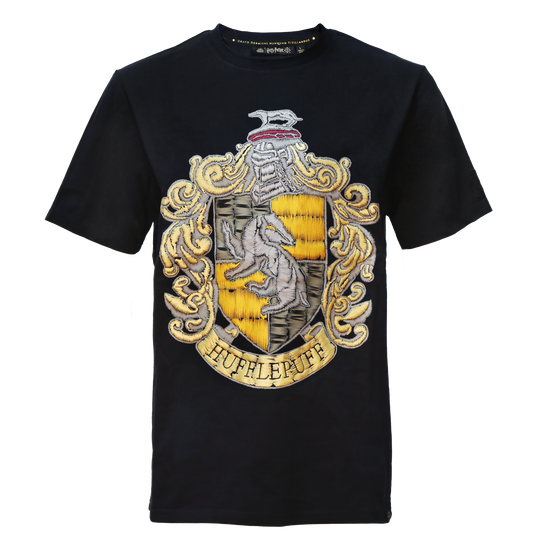 Hufflepuff Embroidery Print T-Shirt | Harry Potter Shop US